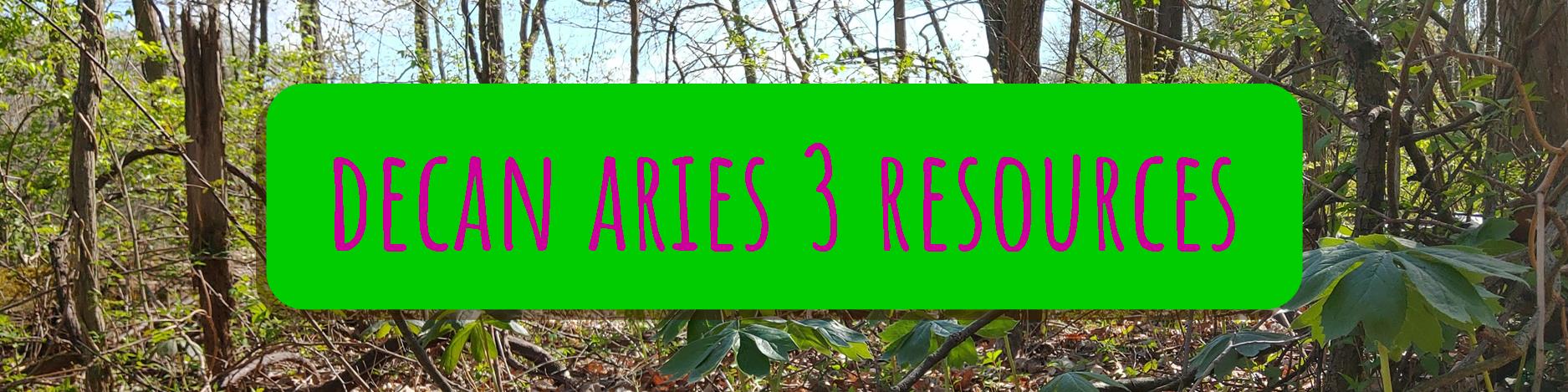 Journey Through the Decans: Aries 3 Info + Resources - Starry Woods ...